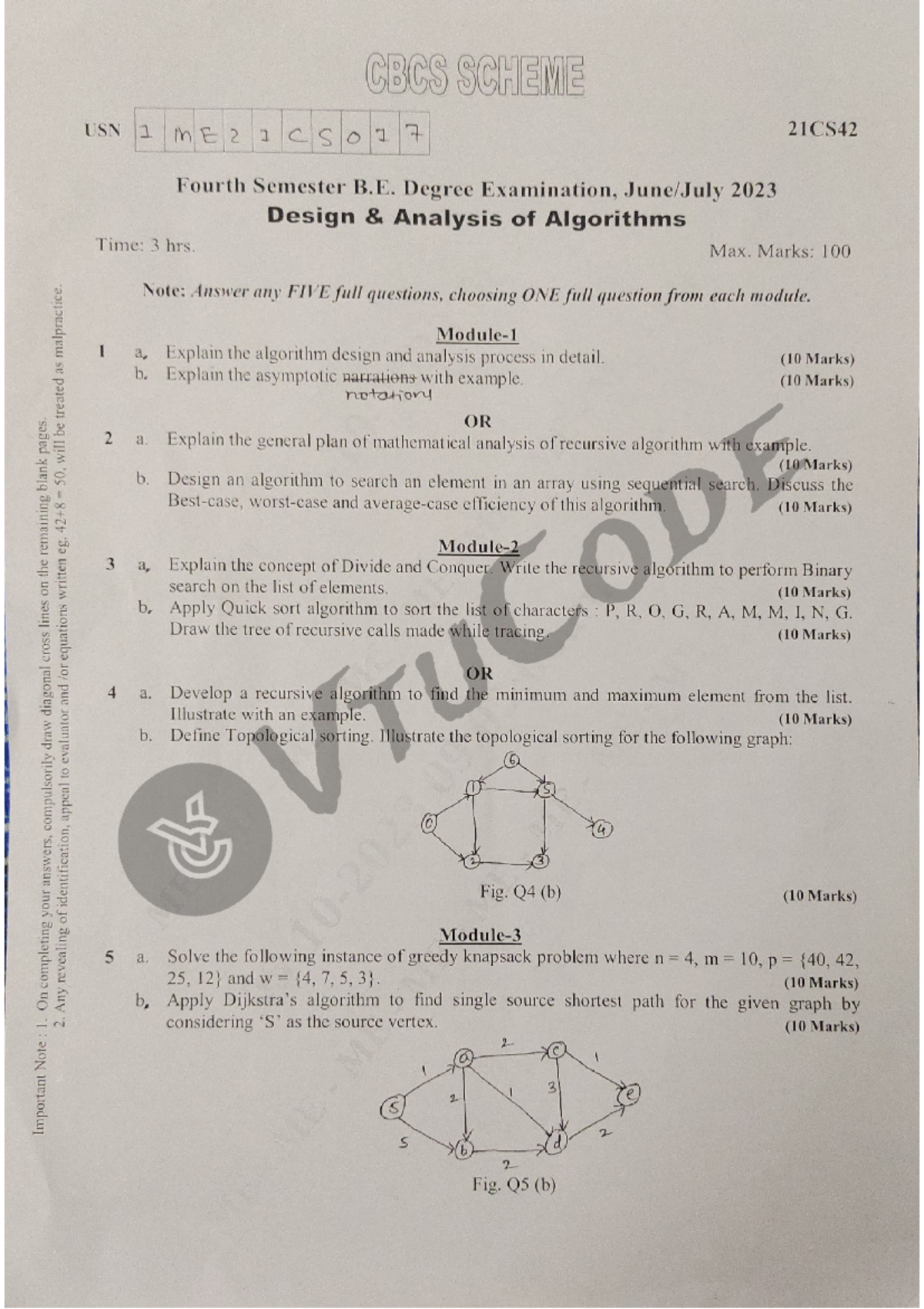 Analysis and design of algorithm - computer science and engineering ...