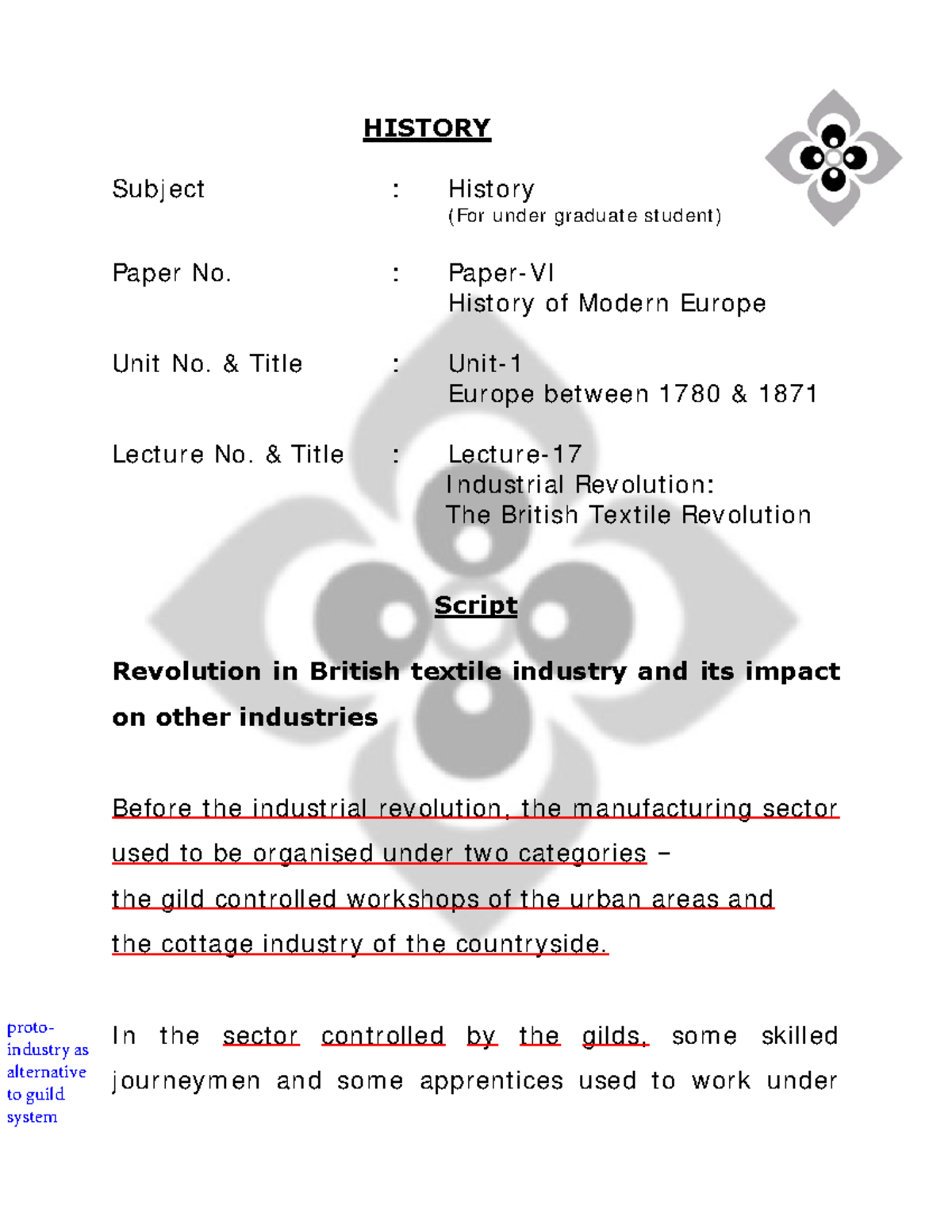 (Europe)Industrial Revolution: The British Textile Revolution - HISTORY ...