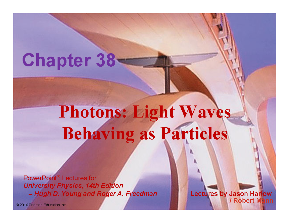 Photons: Light as Particles Lecture Slides - 2020 Winter - PowerPoint ...