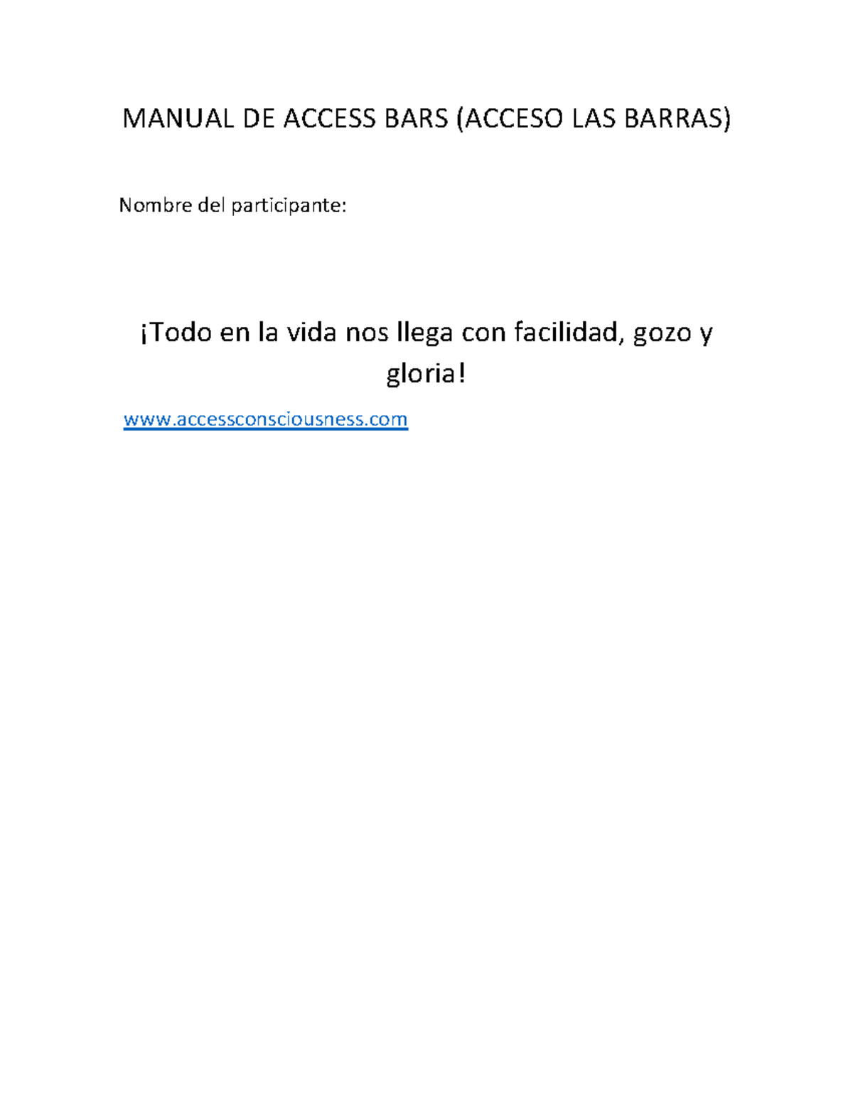 Manual de access bars 4 pdf - MANUAL DE ACCESS BARS (ACCESO LAS BARRAS ...