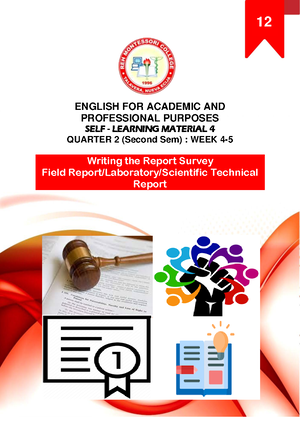 Technical english 01 - Technical Report Writing Ii - Studocu