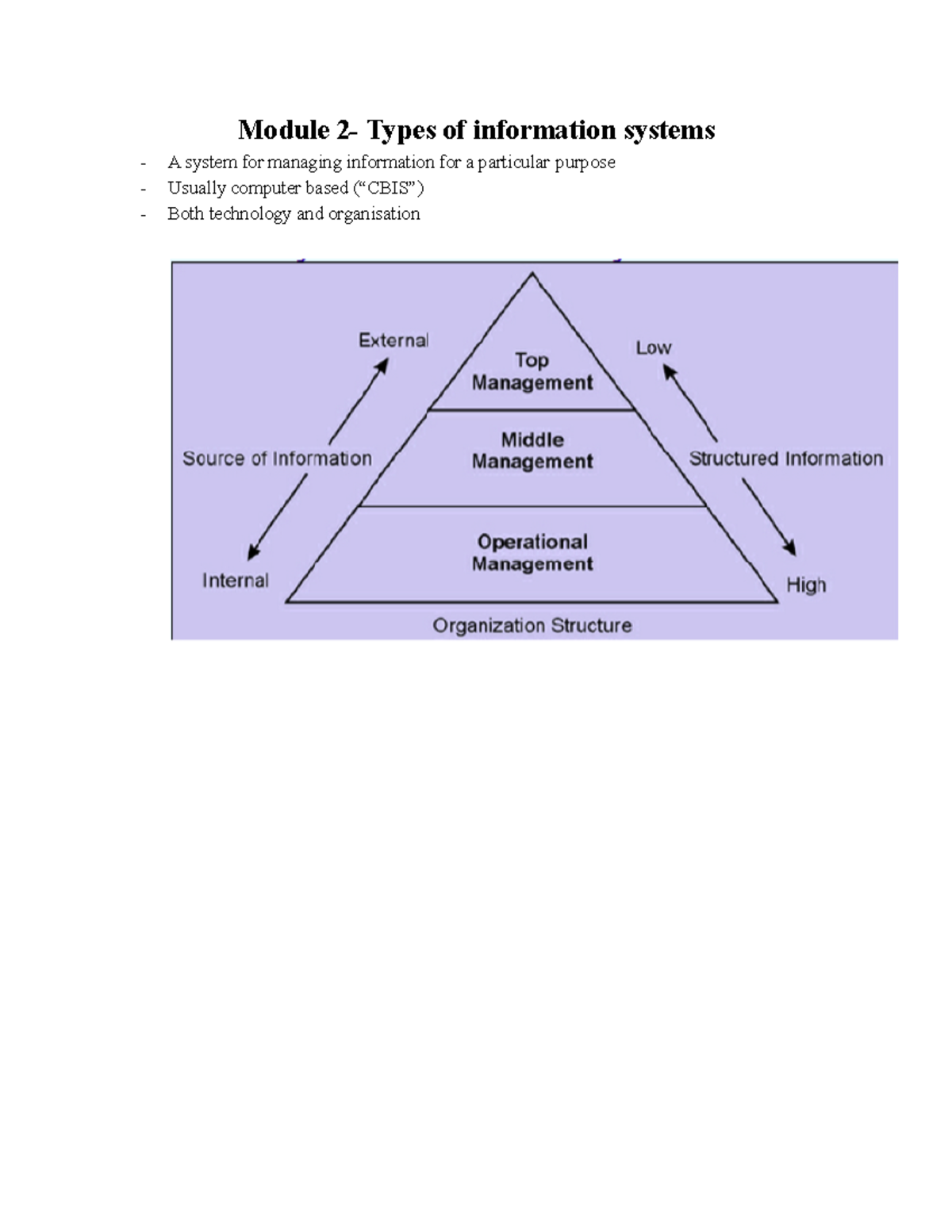 Module 2- Infomation Systems 101 - Module 2- Types of information ...