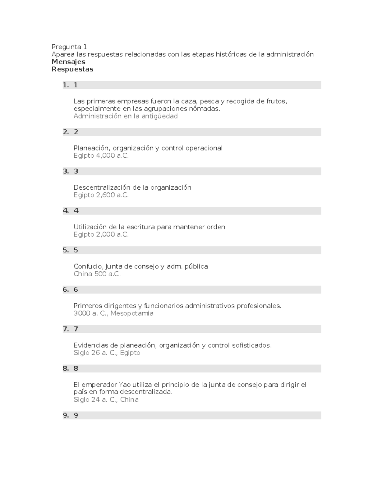 Autocorregible de administración 1 - Pregunta 1 Aparea las respuestas ...