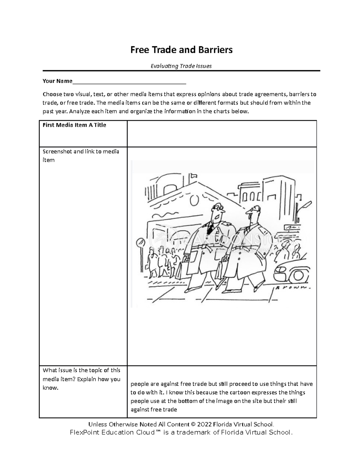 Trade. - here! - Free Trade and Barriers Evaluating Trade Issues Your ...