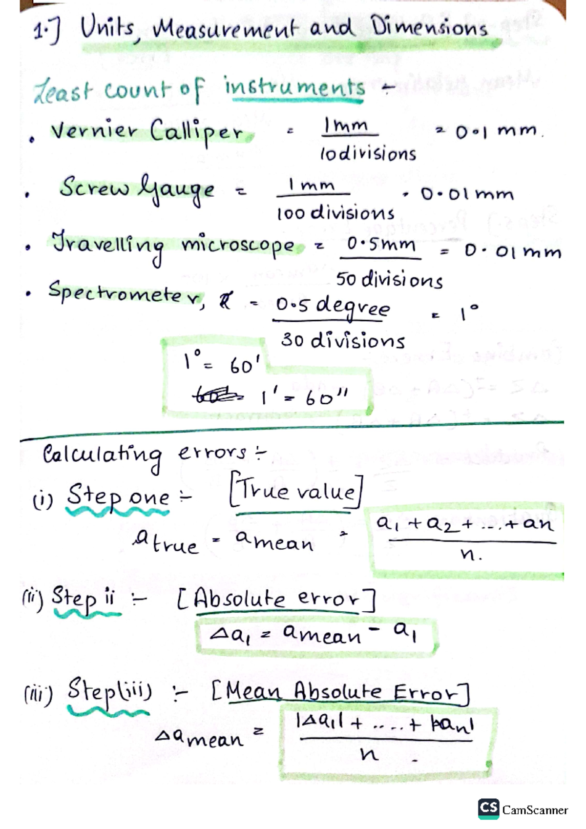 Bitsat short notes chap-1 physics units and dimension - Units ...
