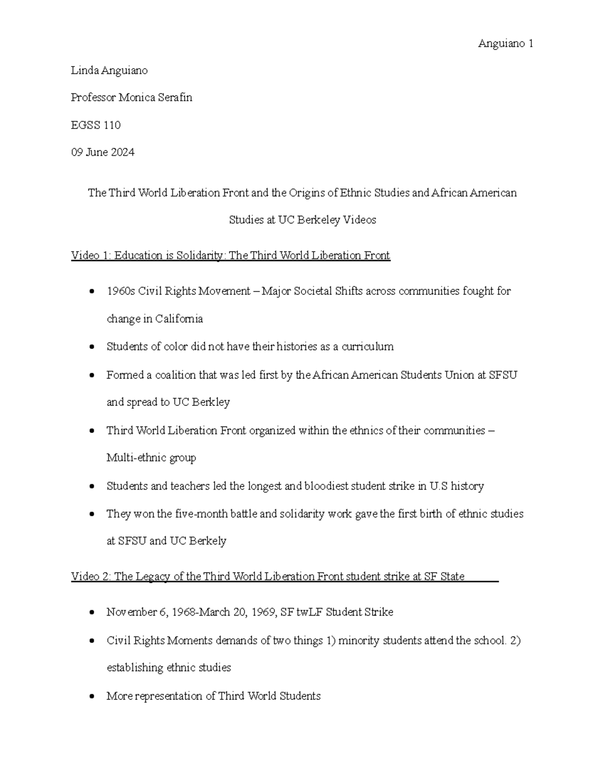 The Third World Liberation Front and the Origins of Ethnic Studies and ...