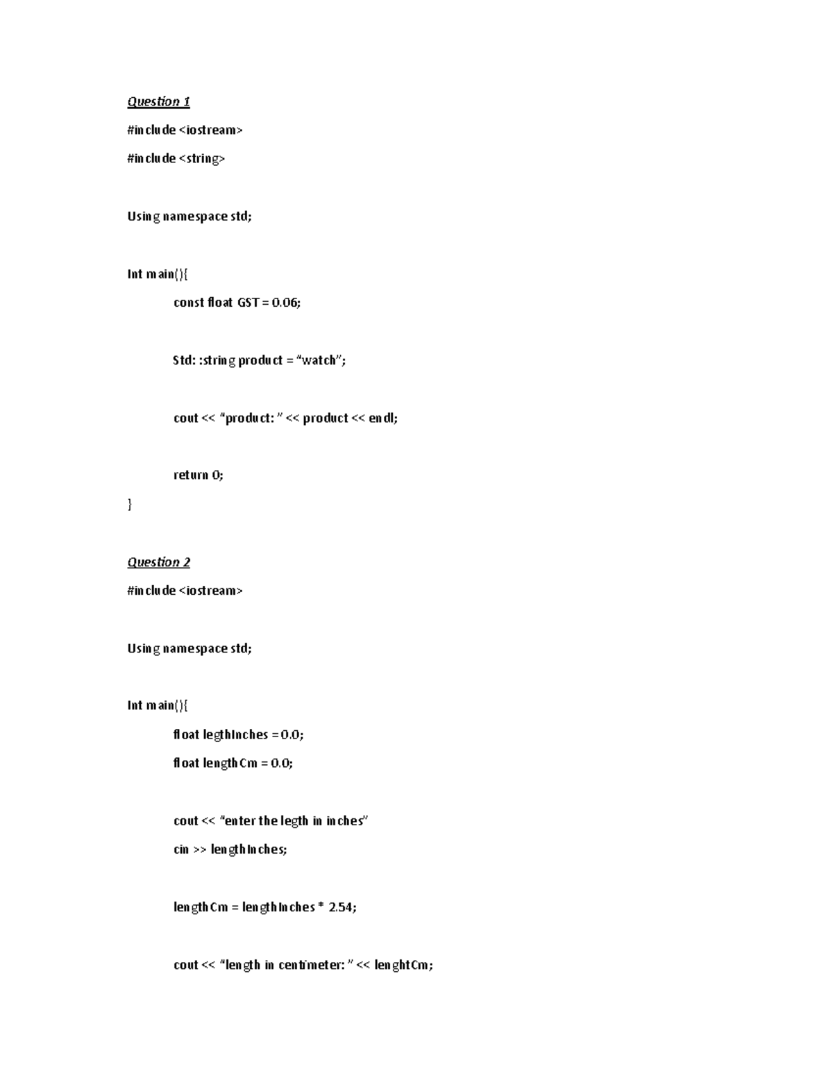 Tutorial 2 - bdbdbdbdbdb - #include #include Using namespace std; - Studocu