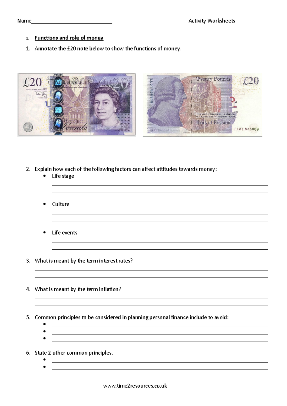 1 Functions and Role of Money (Auto Recovered) - 1. Functions and role ...