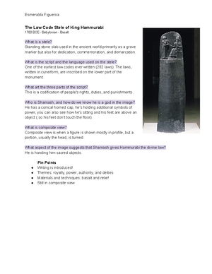 Art History Chapter 1 Notes - Esmeralda Figueroa Art History Notes ...