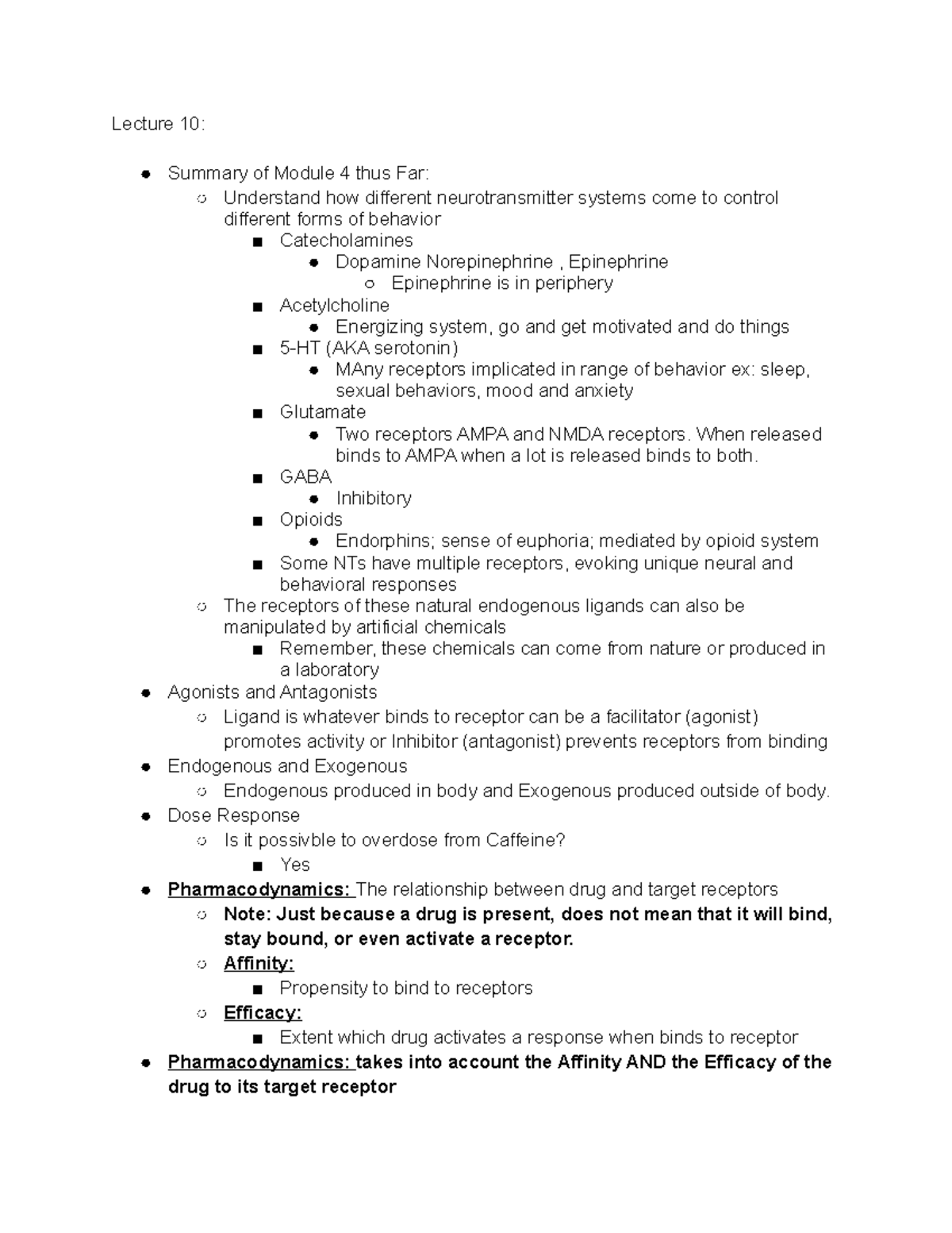 PSY209;Lecture 10 - Brain and Behavior Lecture with Jenna Lee - Lecture ...
