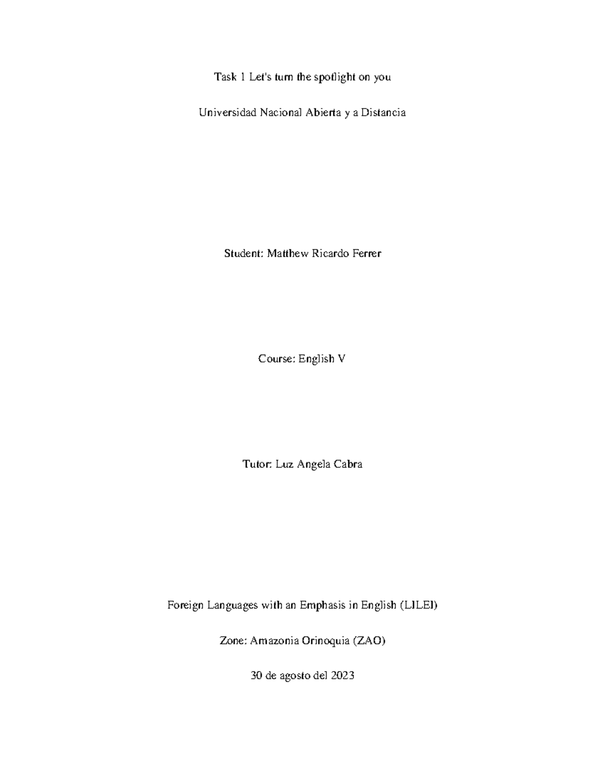 Matthew Ricardo Ferrer Ingles V-518010 23 - Task 1 Let's turn the ...