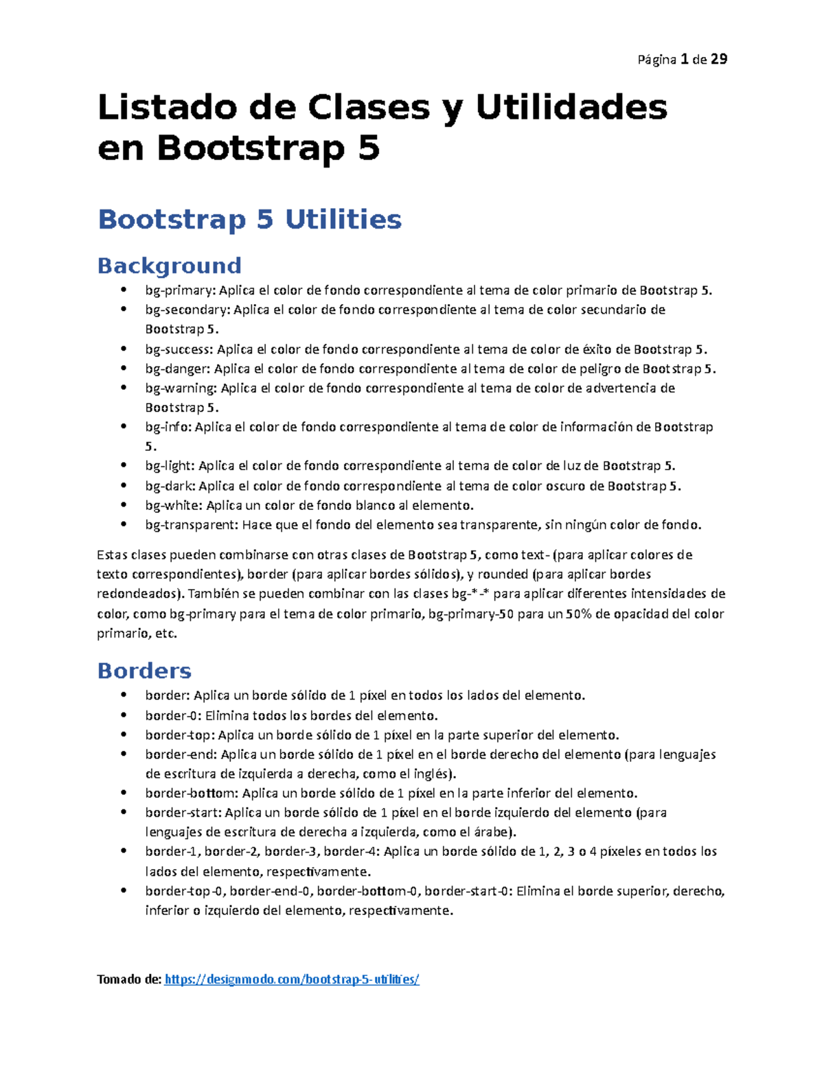 Listado de Clases y Utilidades en Bootstrap 5 - Listado de Clases y Utilidades en Bootstrap 5 ...