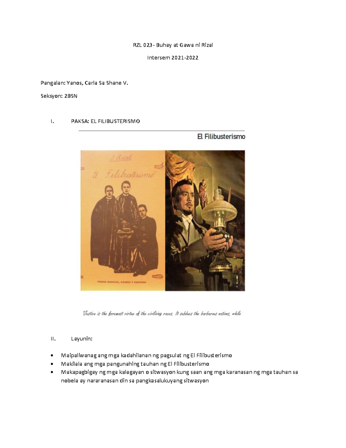 EL Filibusterismo - RZL 023- Buhay at Gawa ni Rizal Intersem 2021 ...