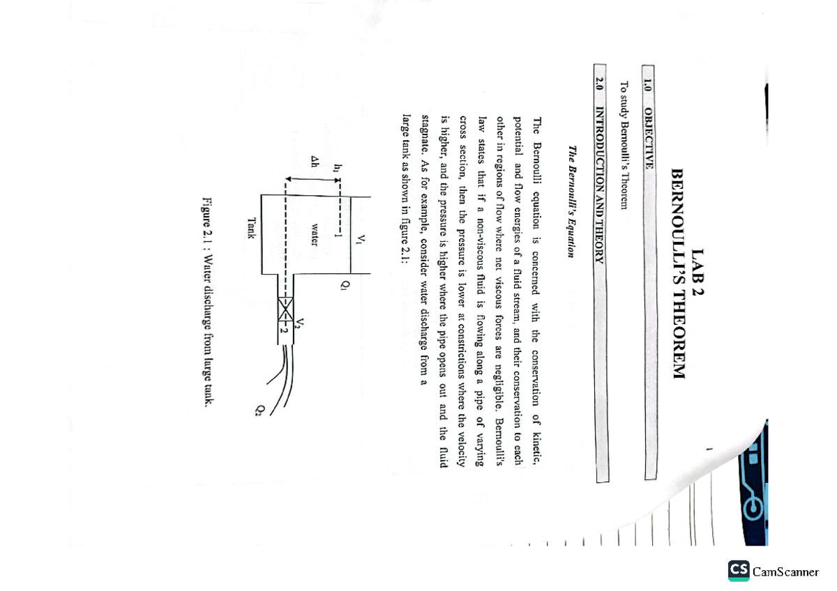 Lab2 fluid - CS LAB 2 THEOREM 1 OBJECTIVE To study Theorem 2 ...