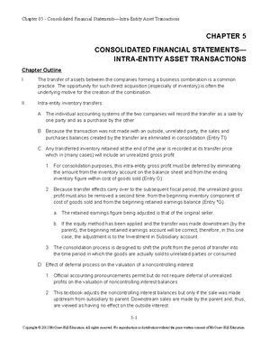 Advanced Accounting Chapter 2 - CHAPTER 2 CONSOLIDATION OF FINANCIAL ...