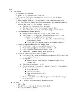Geol106 study guide exam 4 - Paleozoic Terrestrial Life and Extinctions ...