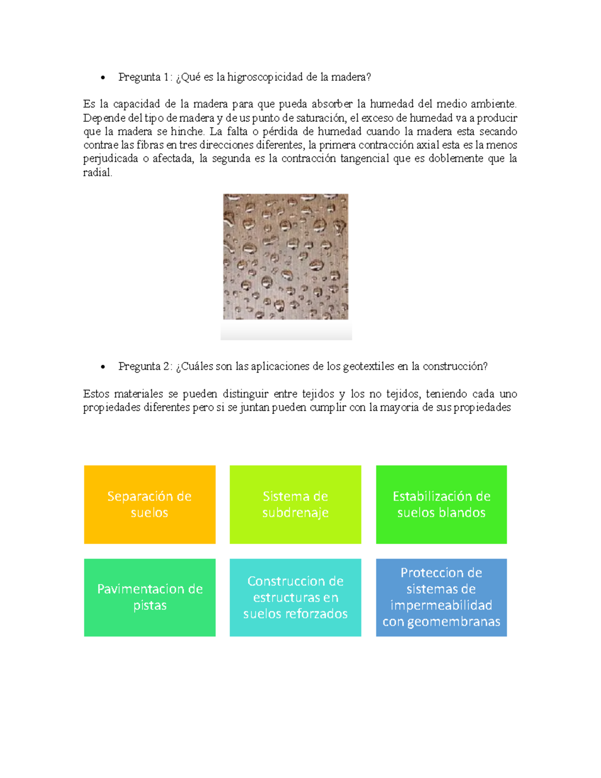 Foro 4 - Hidroscopia - • Pregunta 1: ¿Qué es la higroscopicidad de la ...