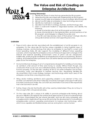 ES - Module 1 Lesson 5 - Week 11-12 - INTRODUCTION This module ...