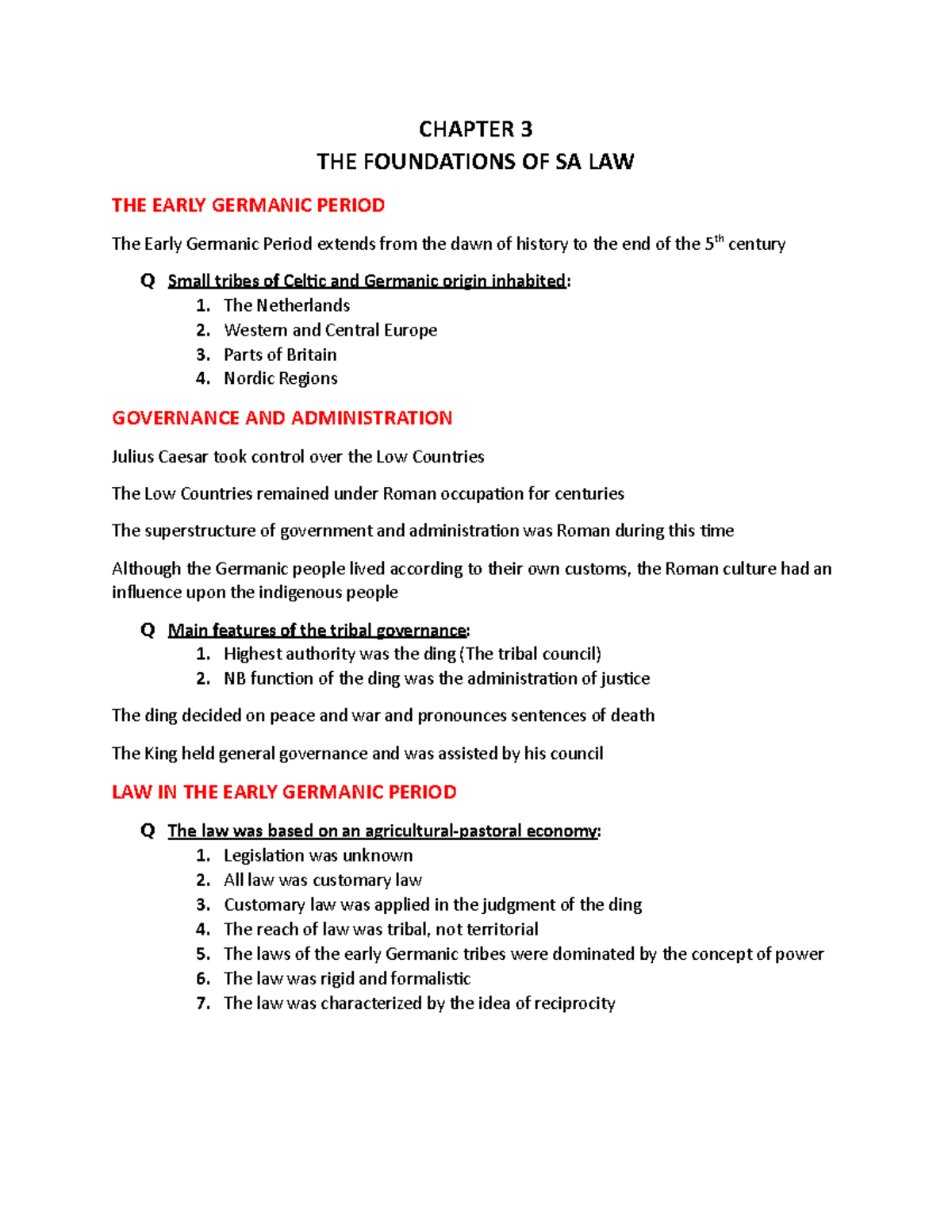 Introduction to law Chapter 3 summary needed for revision - CHAPTER 3 ...