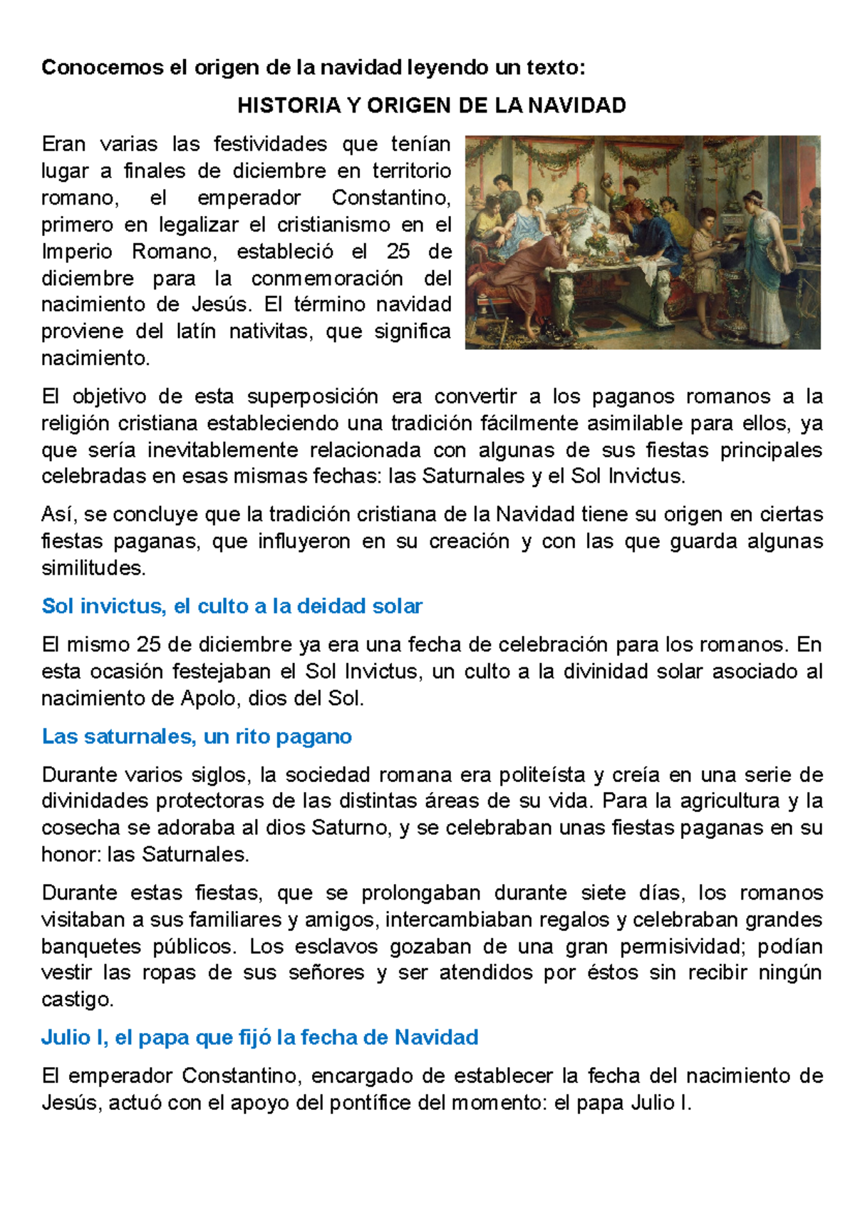 Historia DE LA Navidad - Cpo - Conocemos el origen de la navidad ...