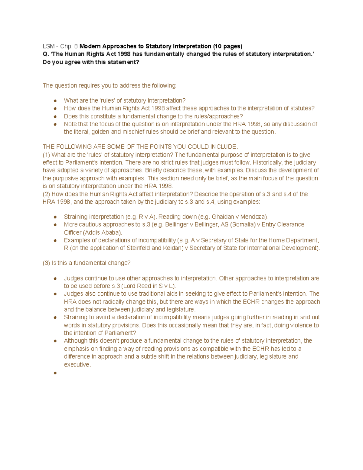 LSM - Chp. 8 Modern Approaches to Statutory Interpretation - LSM - Chp. 8 Modern Approaches to ...