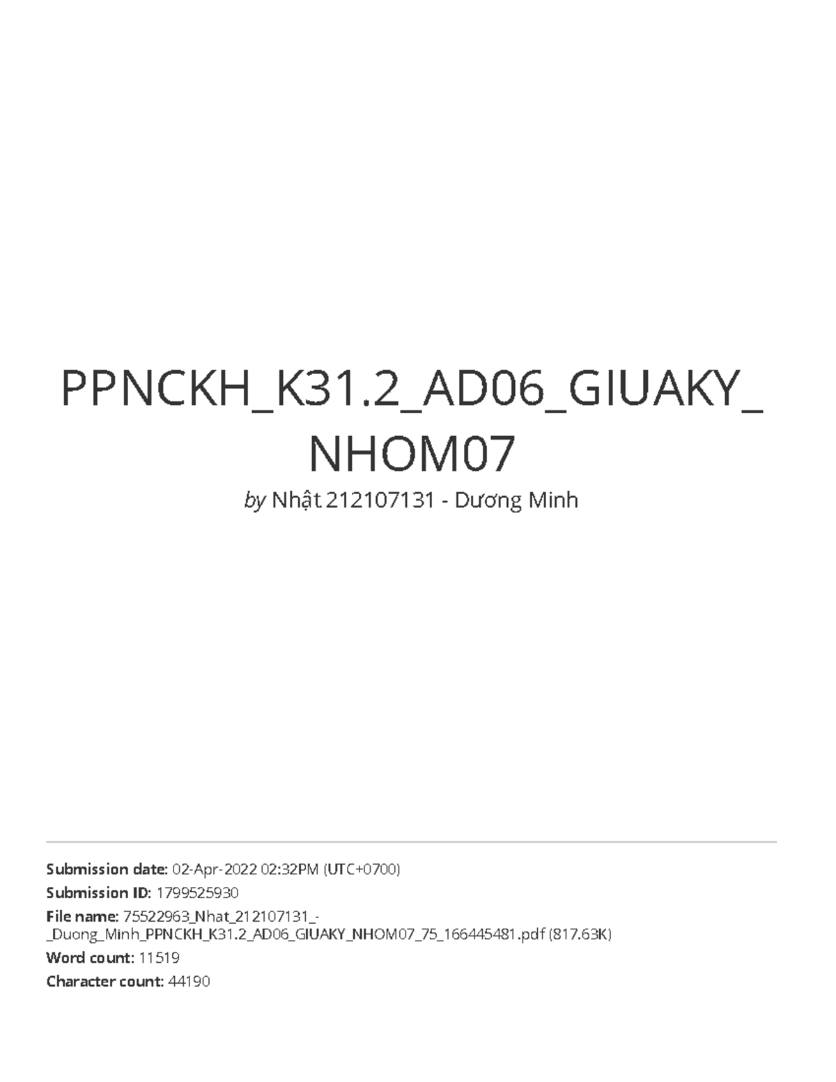 Ppnckh K31 - bai pp nc - Luật Thương Mại Điện Tử - PPNCKH_K31_AD06_GIUAKY_ NHOM by Nhật ...