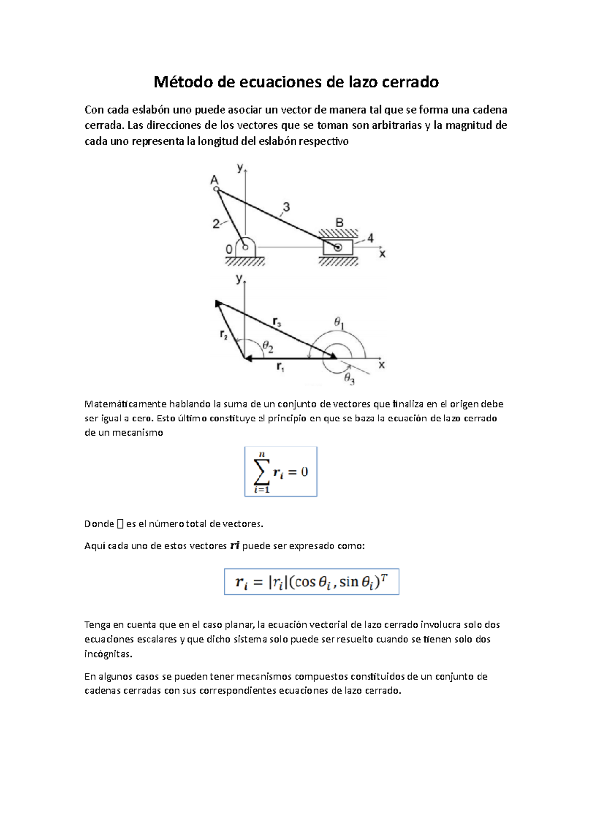 Método de ecuaciones de lazo cerrado - Método de ecuaciones de lazo ...
