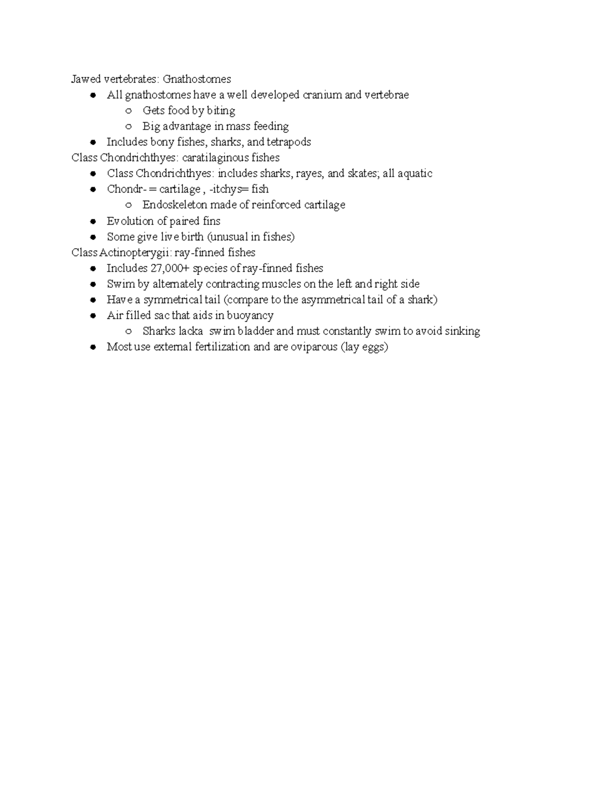 Deuterostome animals Lecture 12 - Jawed vertebrates: Gnathostomes All ...