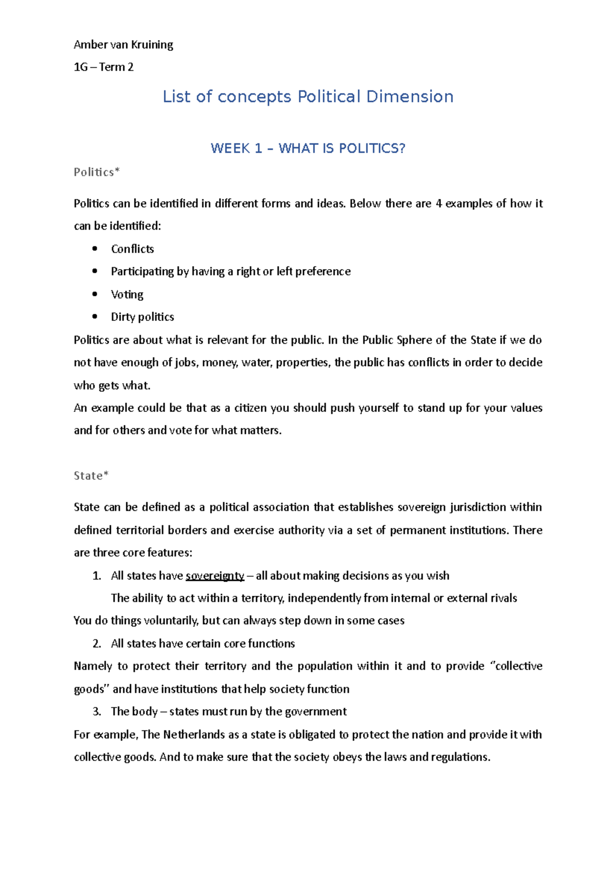 List of concepts Political Dimension complete - 1G – Term 2 List of ...