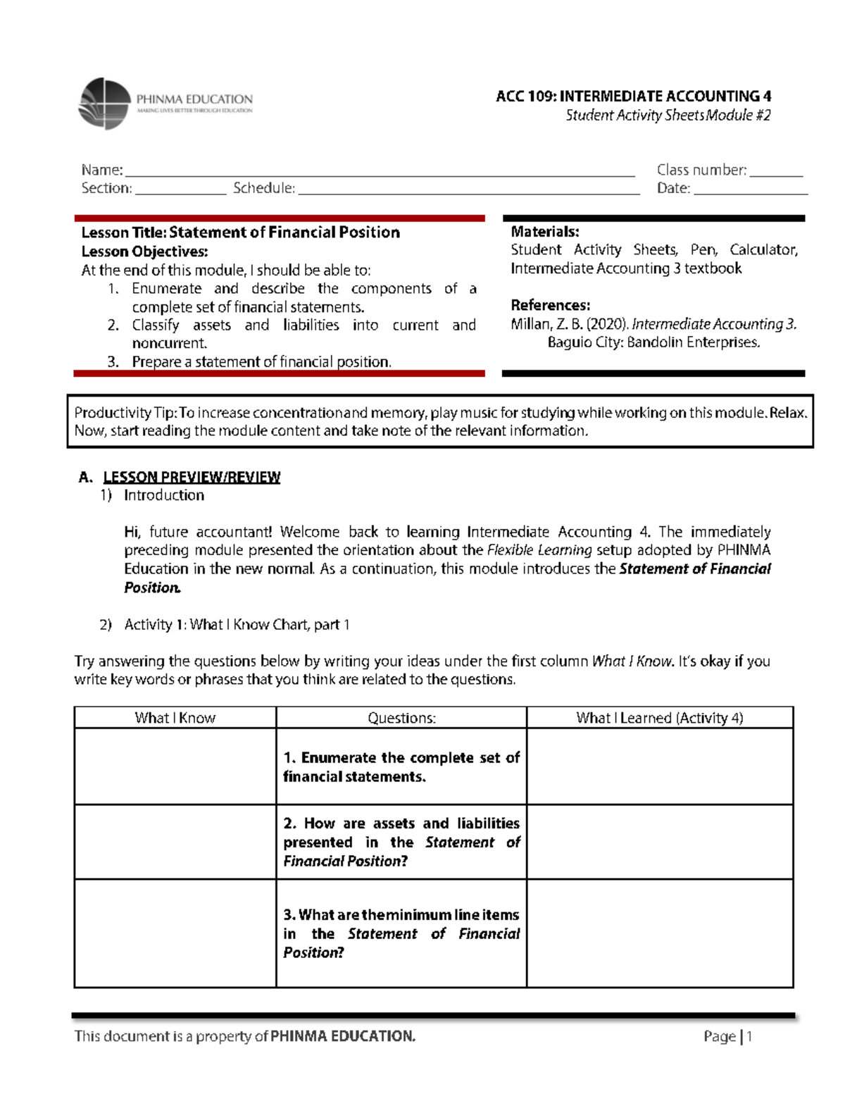 copy of acc 109 sas 2 - Bsme - ₱ ₱ ₱ ₱ - Studocu