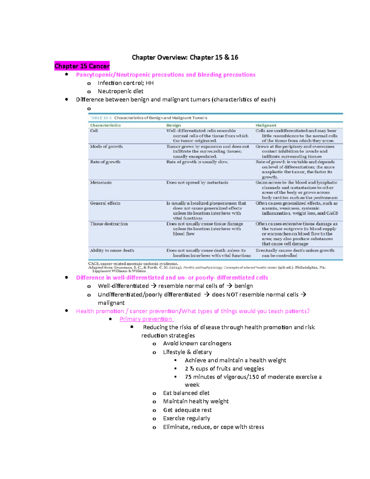 Chapter 15 & Overview - Exam 3 - Chapter Overview: Chapter 15 & 16 ...