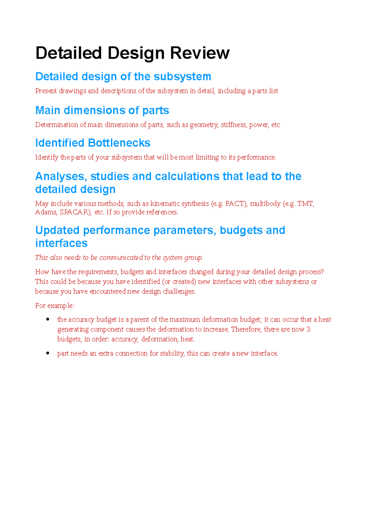 ME46015 PMD PF3 Detailed Design Template - Detailed Design Review ...