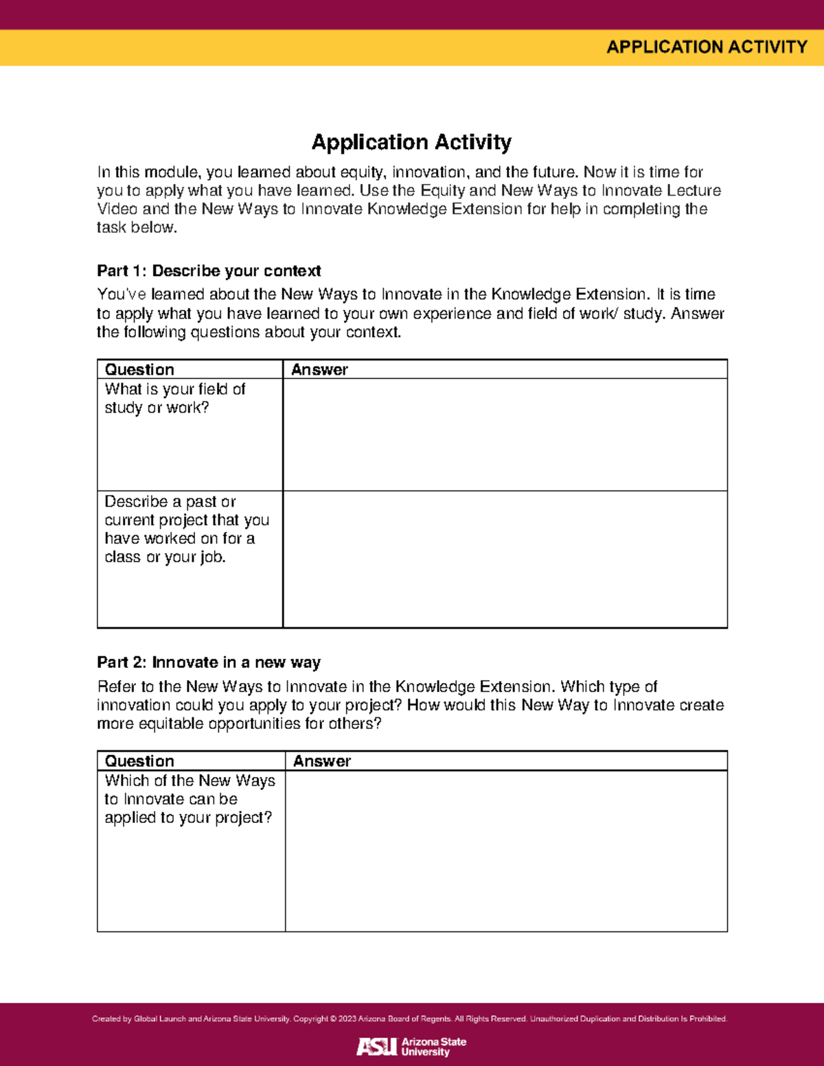 3.7 Application Activity-2 - Application Activity In this module, you ...