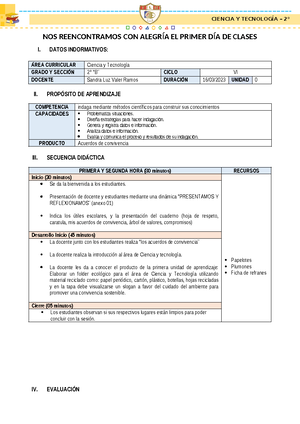 3ra ficha 3ro - tercero de secundaria quimica - Biología - Ciencia y ...