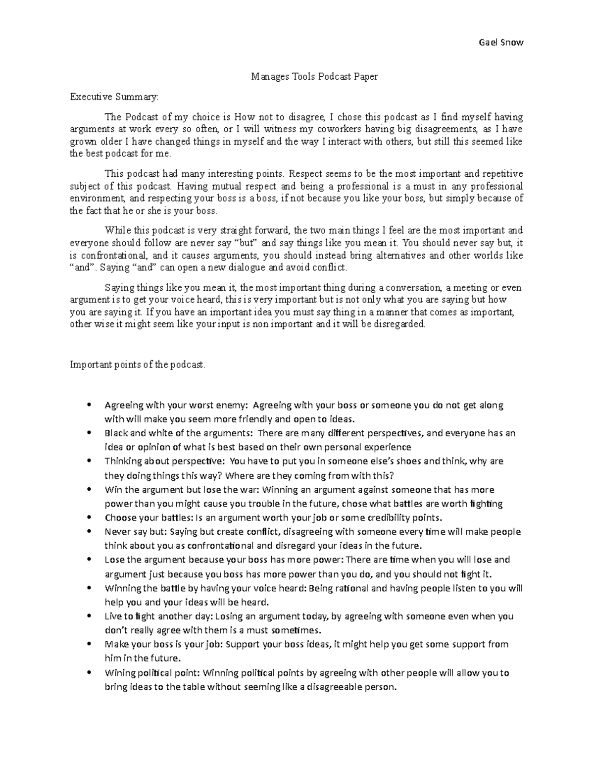 Manages Tools Podcast Paper - Manages Tools Podcast Paper Executive ...