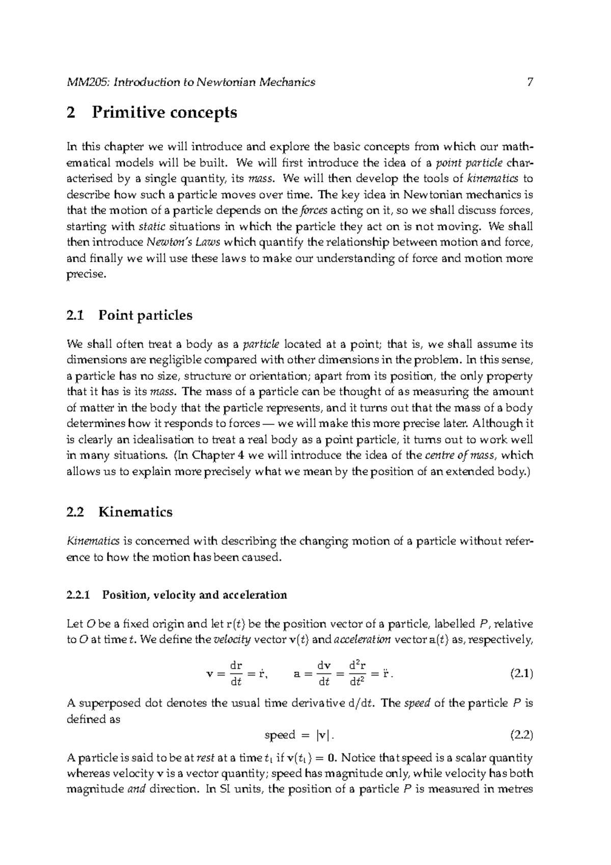 Chpt 2 Primitive Concepts - 2 Primitive concepts In this chapter we ...