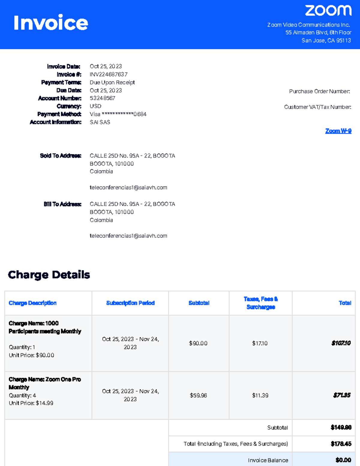 Zoom - dfg sdf gfd sgsdgre nytdsdrgbdfdfgwre g werferwf ewq f - Invoice ...