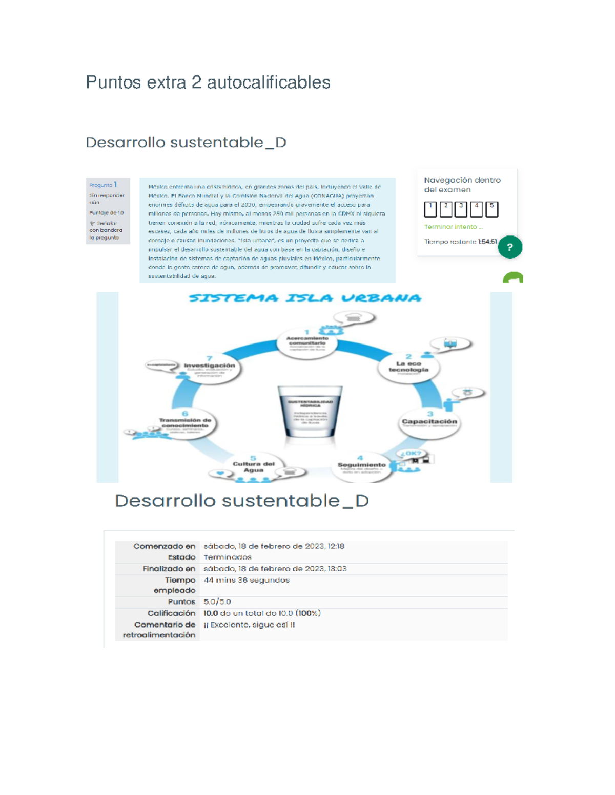 Punto Extra Autocalificable 2 Desarollo sustentable Semana 1 - Puntos extra 2 autocalificables ...