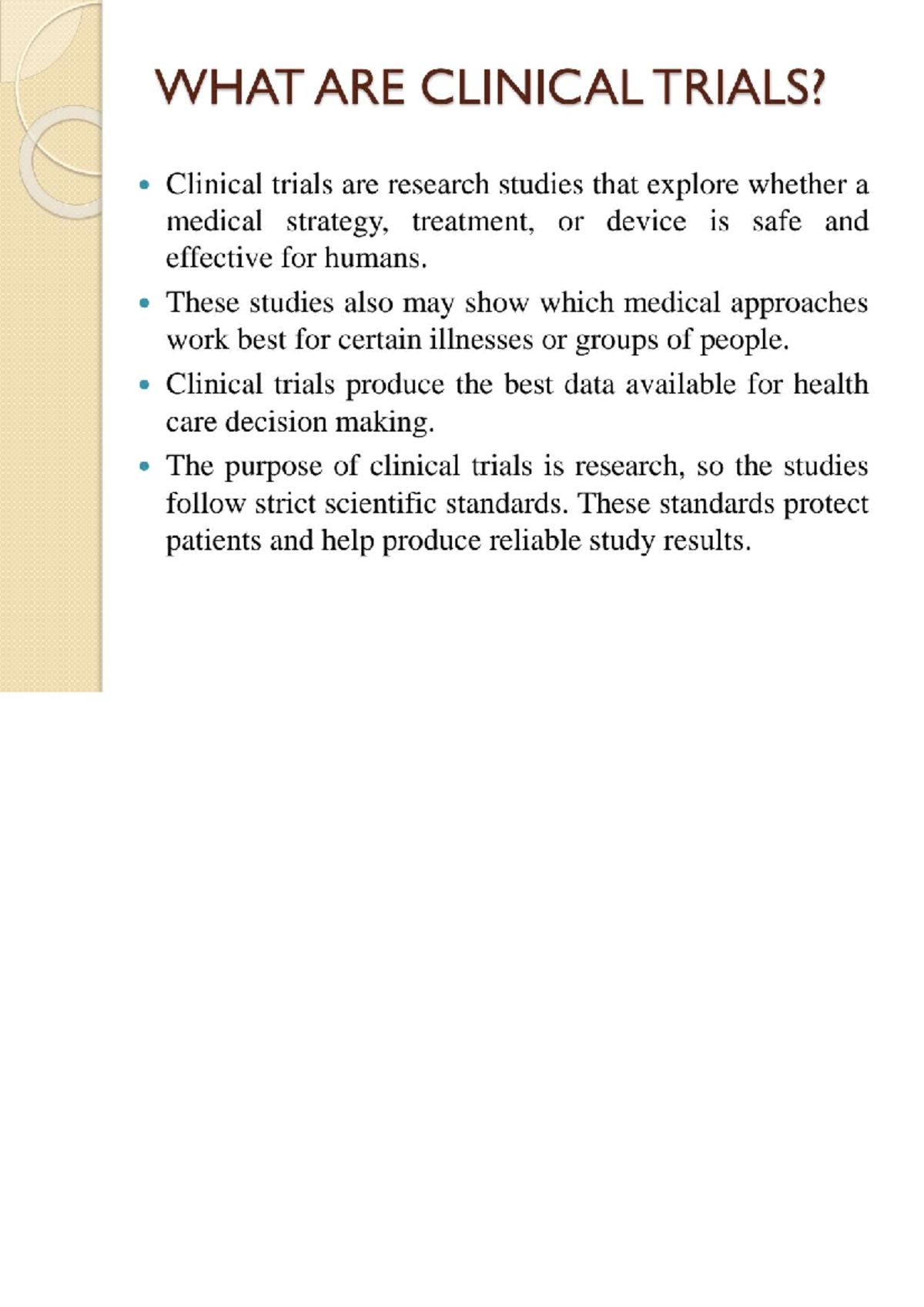 Clinical Trials - Pharmacy - Studocu