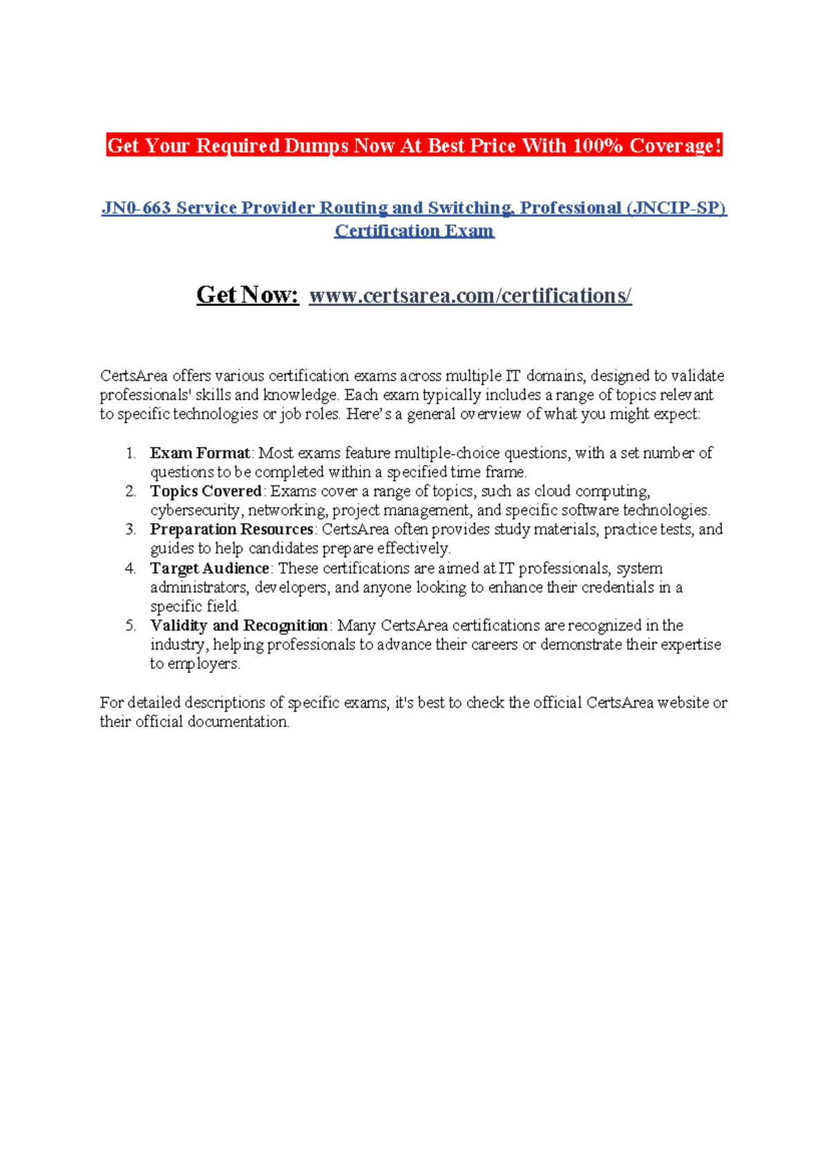 JN0-663 Service Provider Routing and Switching, Professional ( Jncip-SP ...