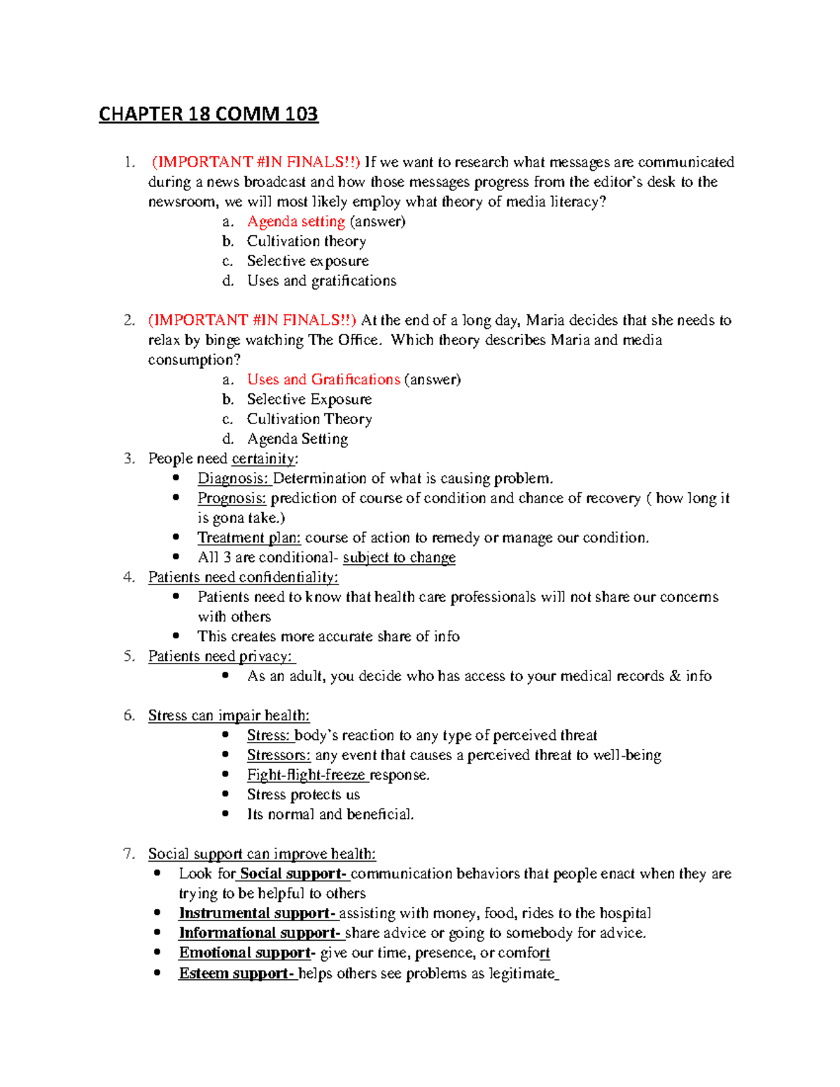 Chapter 18 COMM 103 - Lecture notes 18 - COMM 103 - SDSU - Studocu