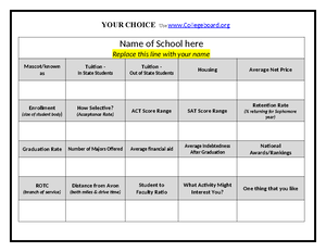 College Table Assignment - Cheat Sheet - University Research Table ...