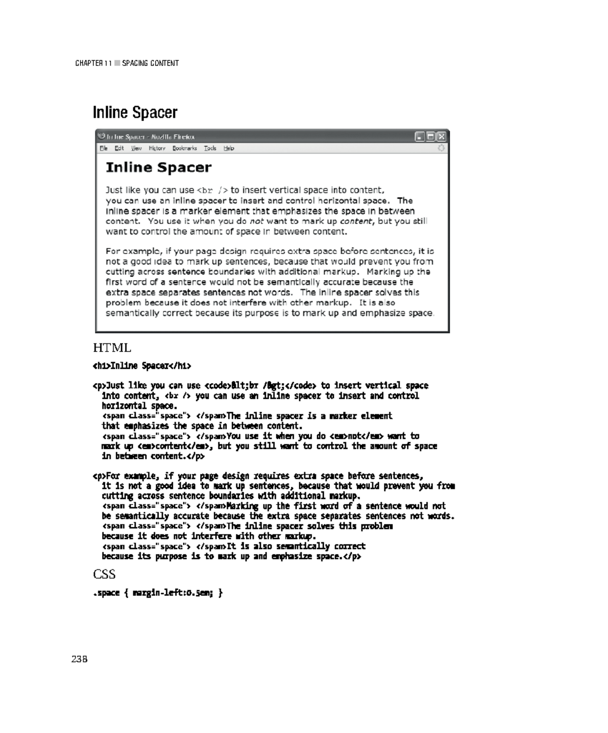 Web development (24) - Inline Spacer HTML Inline Spacer Just like you ...