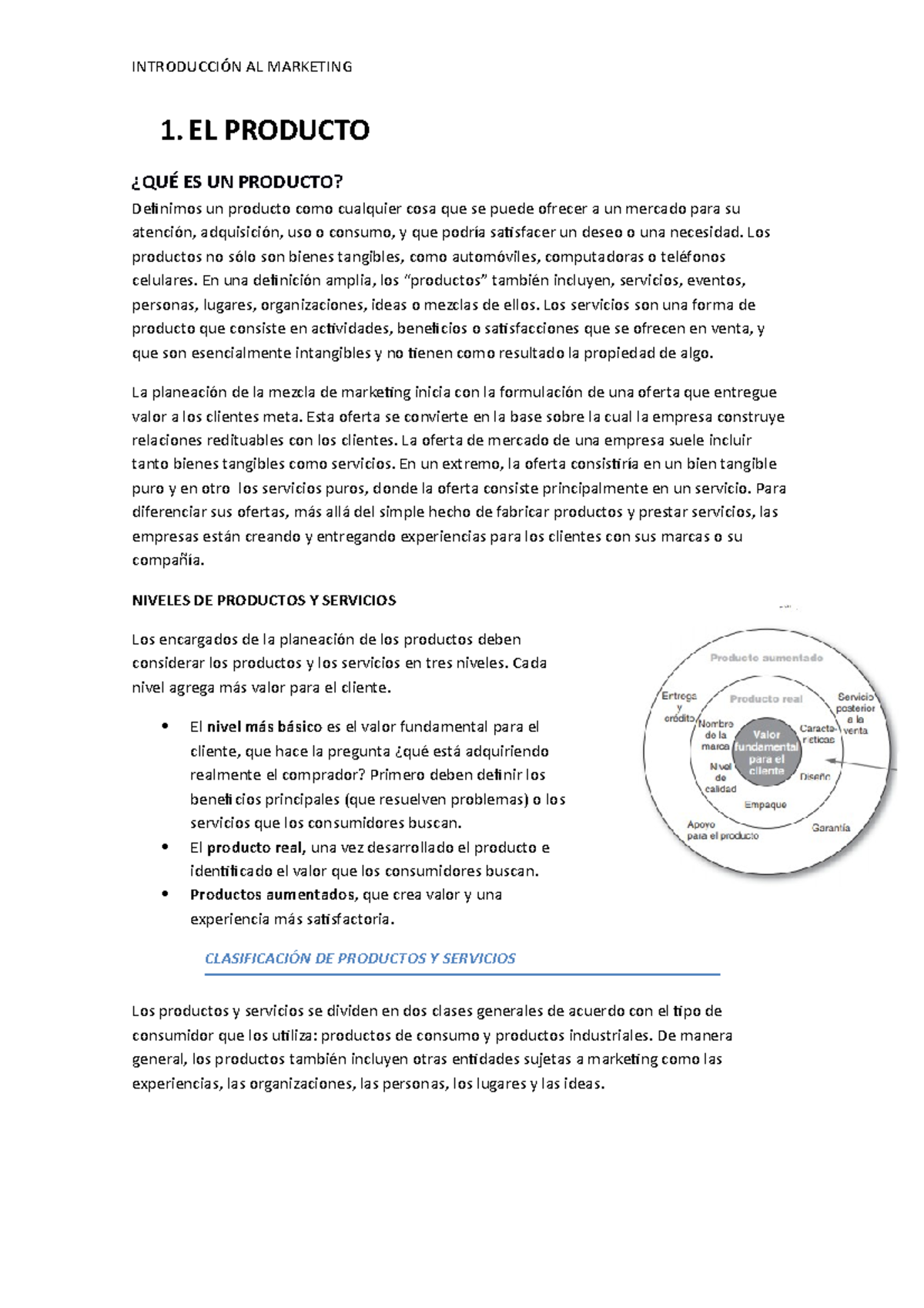 EL Producto - 1 PRODUCTO ¿QUÉ ES UN PRODUCTO? Definimos un producto ...