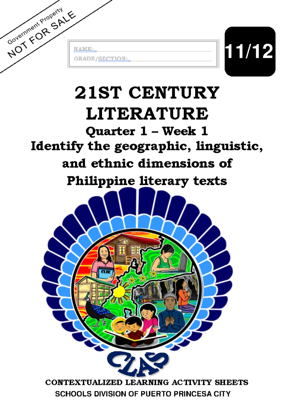 21st Century Literature week 1 module 1 - CONTEXTUALIZED LEARNING ...