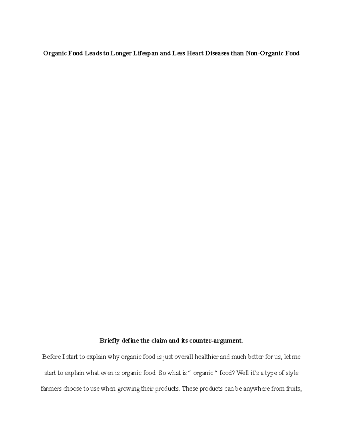 Organic Food - organuc food essay - Organic Food Leads to Longer ...