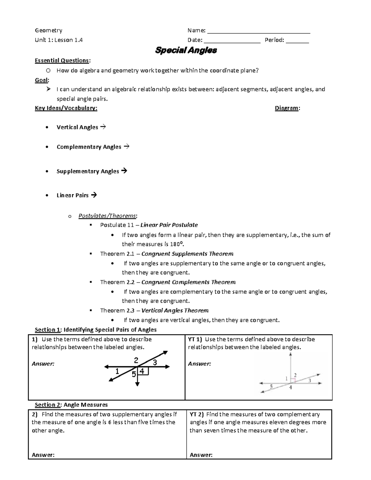 Geometry - Unit 1 - Lesson 1 math high school lessons g7 module lesson ...
