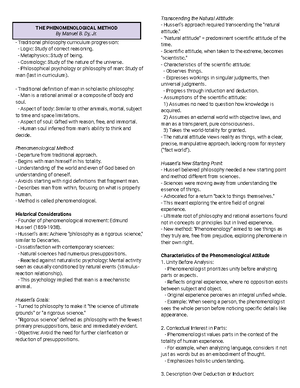 PHILO11.03 Module 2 Op-Ed Paper - Phenomenological Reflection Paper As ...