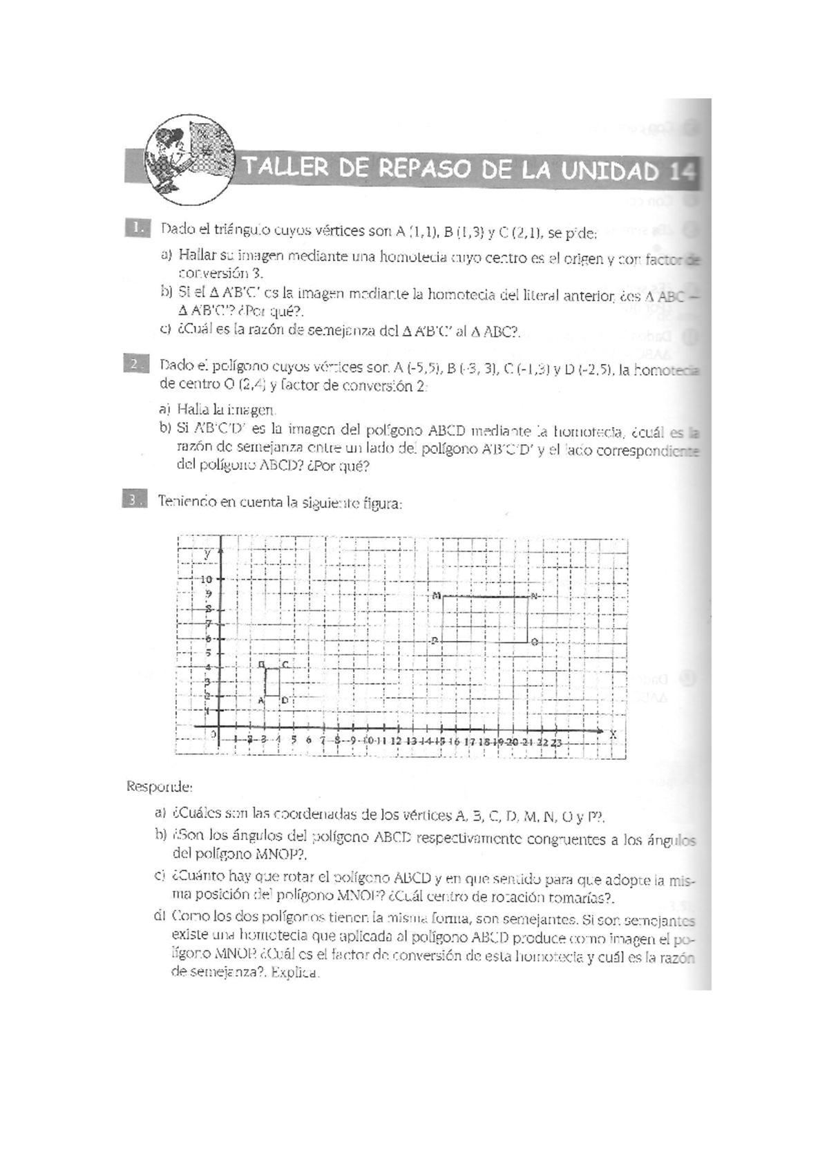 Taller unidad 14 grado septimo - Fundamentos De Matemáticas - Studocu