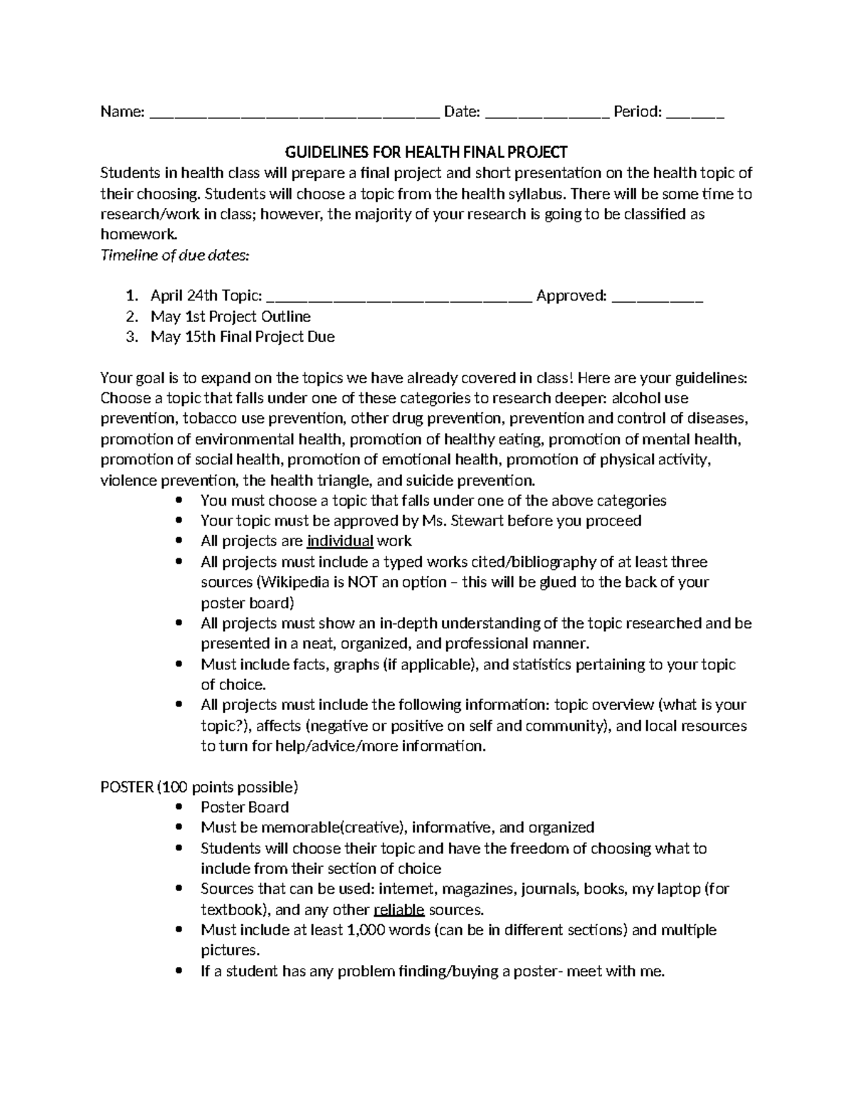 Health Final Project 23 - Name ...